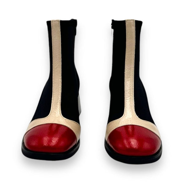 Milana - Leather/Neoprene Ankle Boots by Hispanitas – Shoes Boots n’Bags